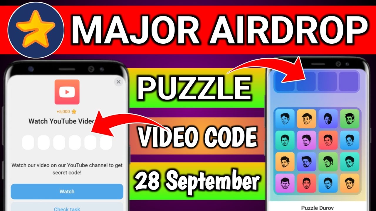 Major Airdrop Puzzle Game | Major Video Code Today | Major Puzzle Video ...