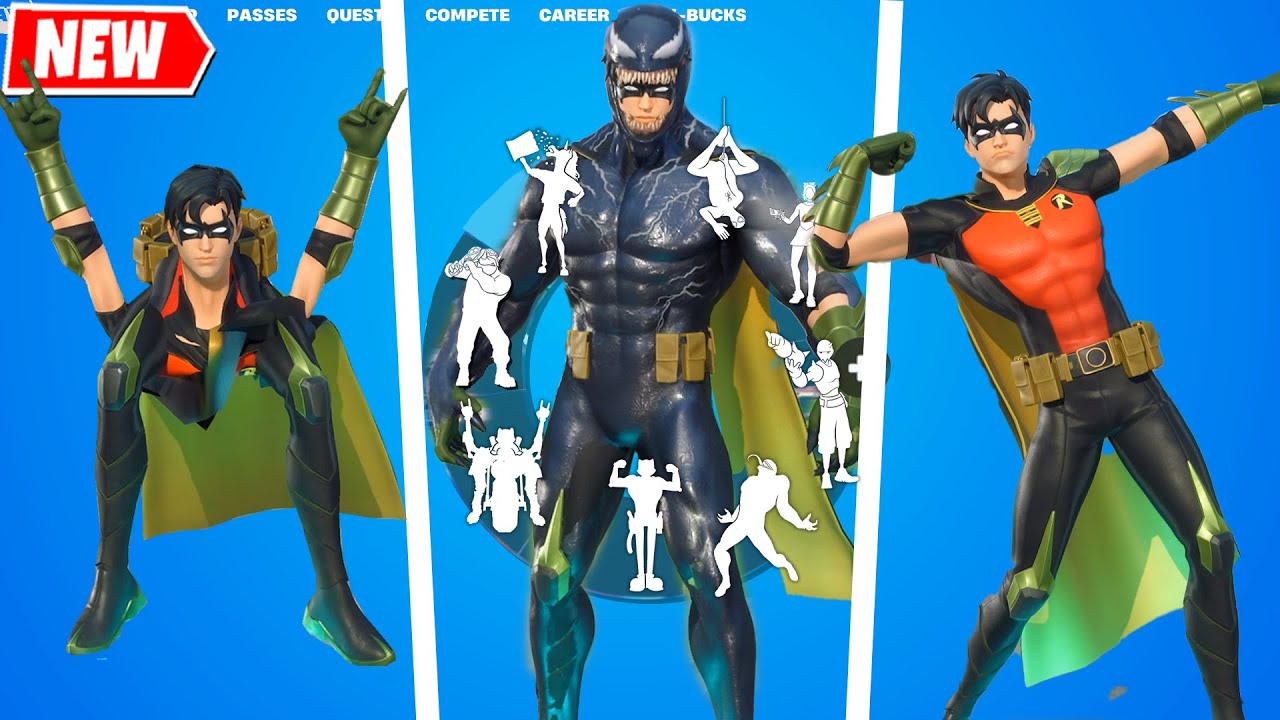 ROBIN Fortnite Glitch Emotes Compilation – HILARIOUS Bugged Moments ...