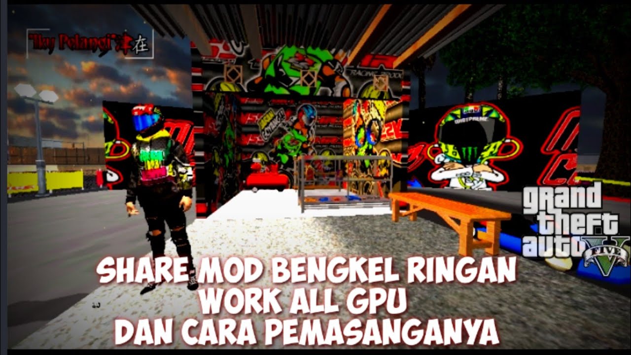 mod bengkel gta sa android - YouTube