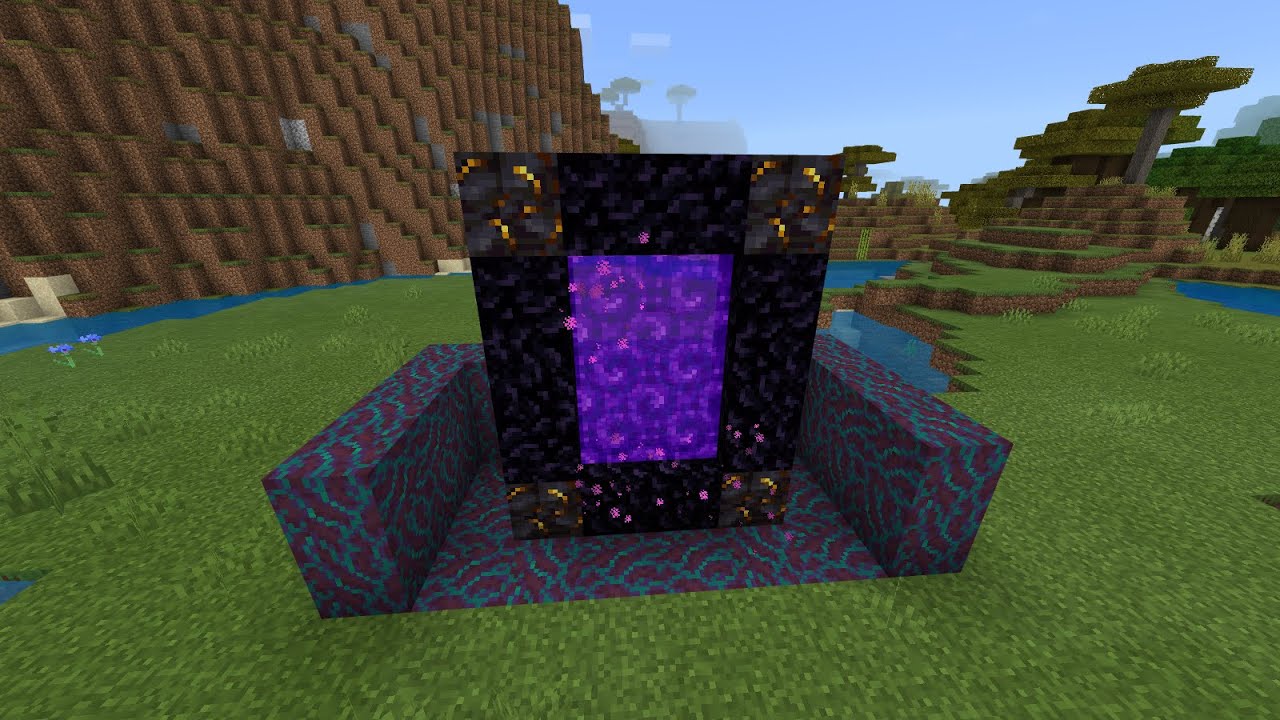 COMMENT FAIRE UN PORTAIL DU NETHER - YouTube