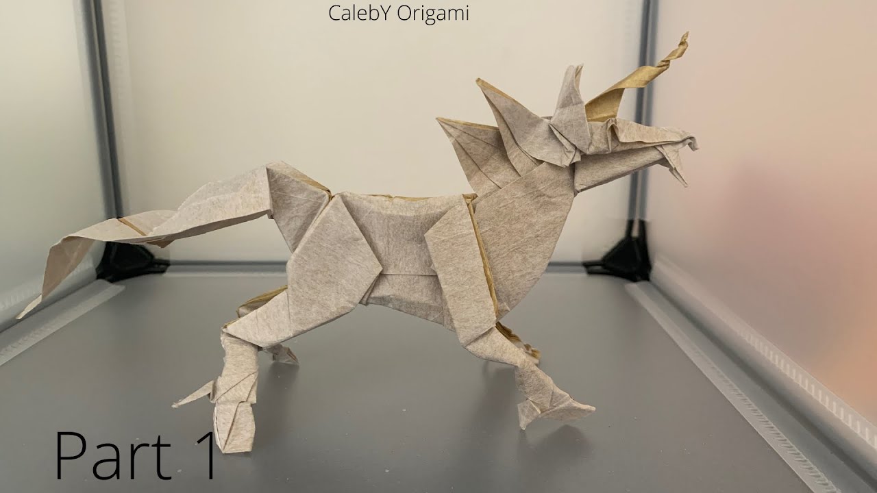 Origami Unicorn Part 1 (Satoshi Kamiya) | CalebYOrigami - YouTube