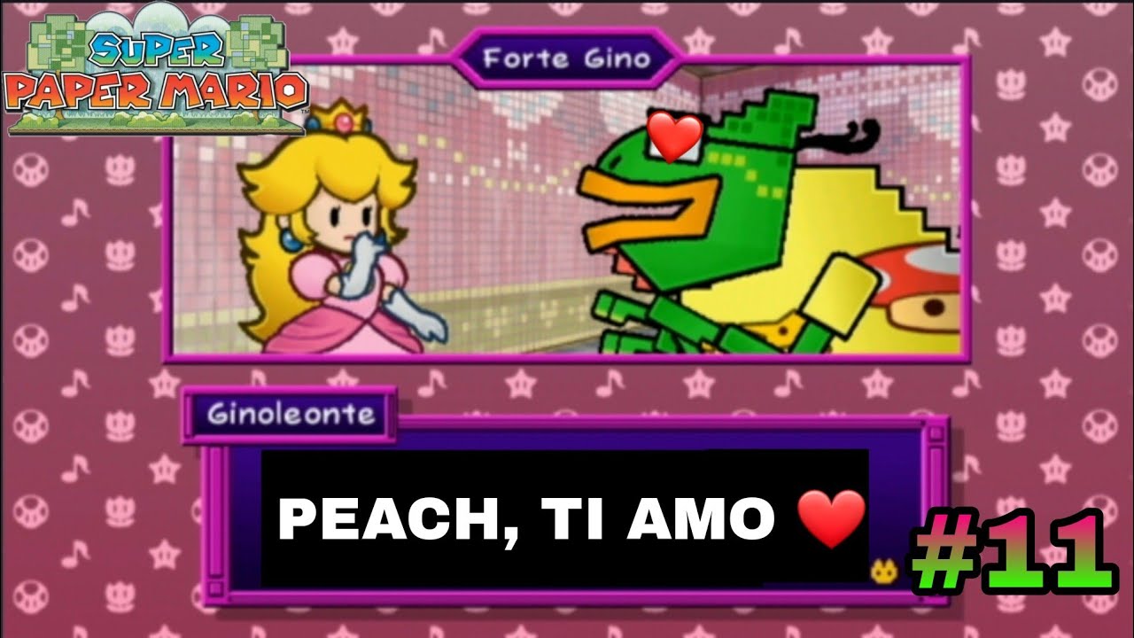 GINOLEONTE AMA PEACH?! - Super Paper Mario ITA #11 - YouTube