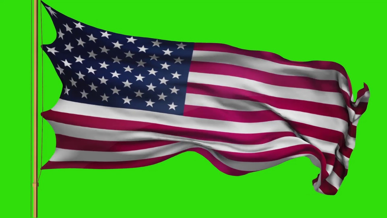 Flag 3d Model Green Screen Video - YouTube