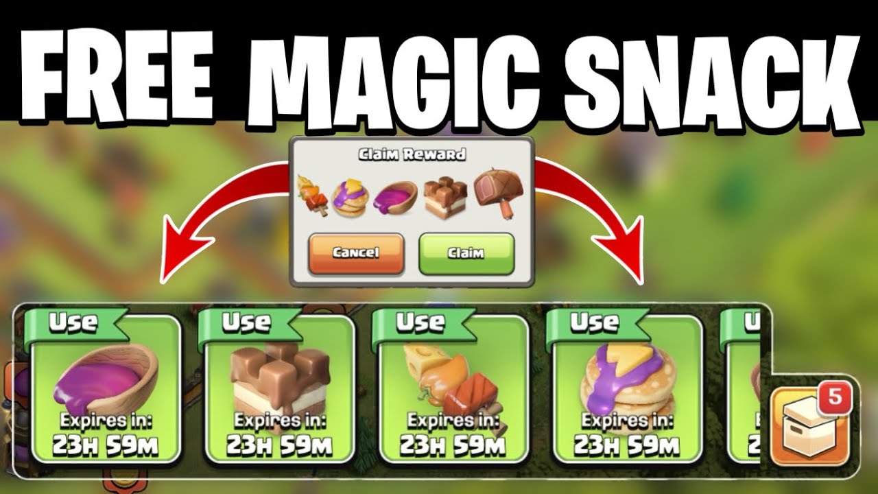 Claim ‘MAGIC SNACK BUNDLE’ for FREE in Clash of Clans! - YouTube