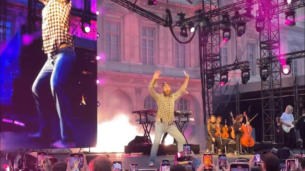 Post Malone performs at Visa Live Le Louvre in Paris - YouTube
