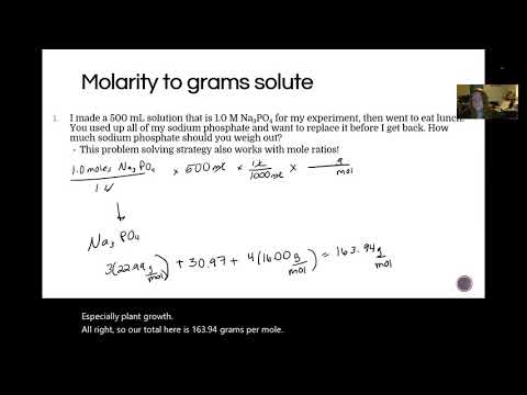 Intro to molarity 2 - YouTube