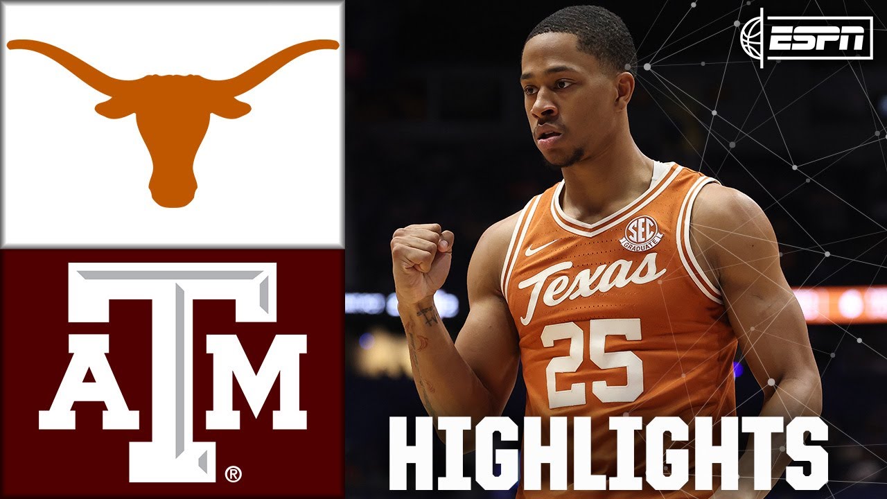 SEC 2nd Round DOUBLE OT: Texas Longhorns vs. Texas A&M Aggies | Full ...