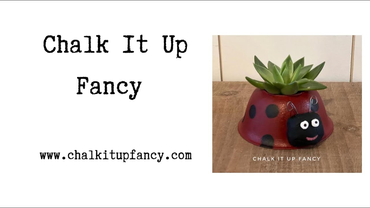 DIY Ladybug Planter - YouTube