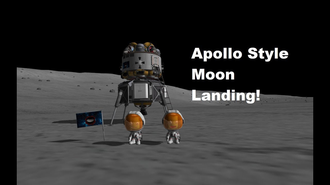 Apollo Style Moon Landing in KSP - YouTube