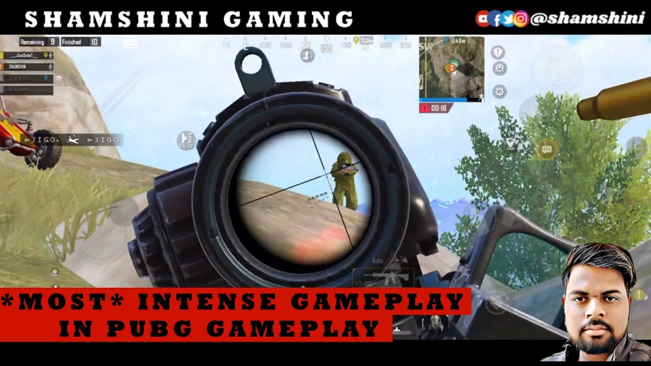 *MOST* INTENSE GAMEPLAY IN PUBG GAMEPLAY / SHAMSHINI GAMING 2/15724 /# ...