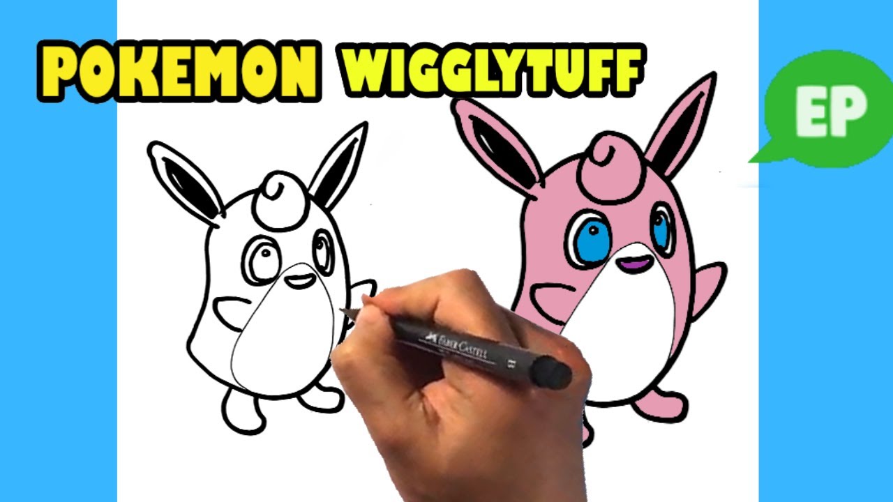 How to Draw Pokemon - Wigglytuff - Easy Pictures to Draw - YouTube