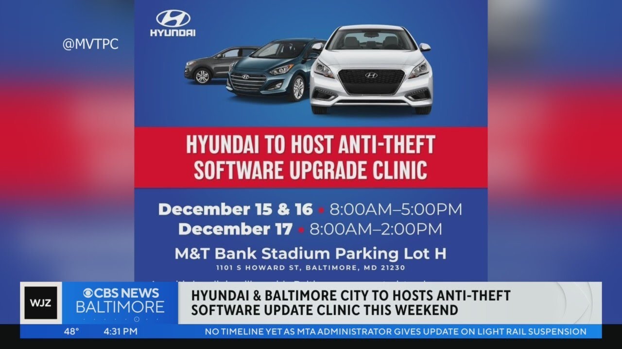 Hyundai to host three-day anti-theft software upgrade event at M&T Bank ...