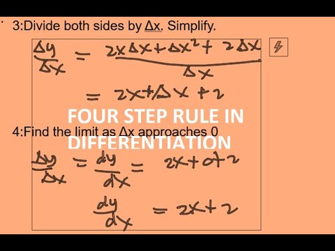4-STEP RULE IN DIFFERENTIATION - YouTube