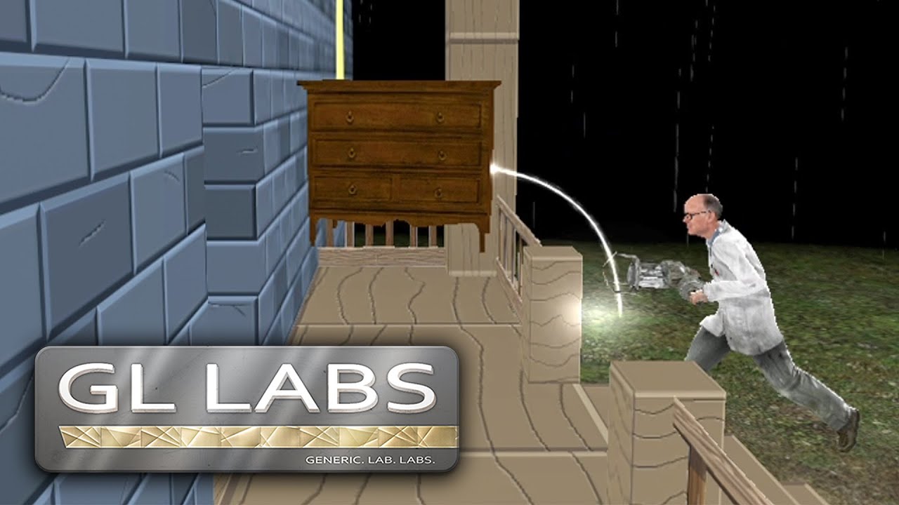 GL Labs workers building Spooky's mansion in a nutshell - YouTube