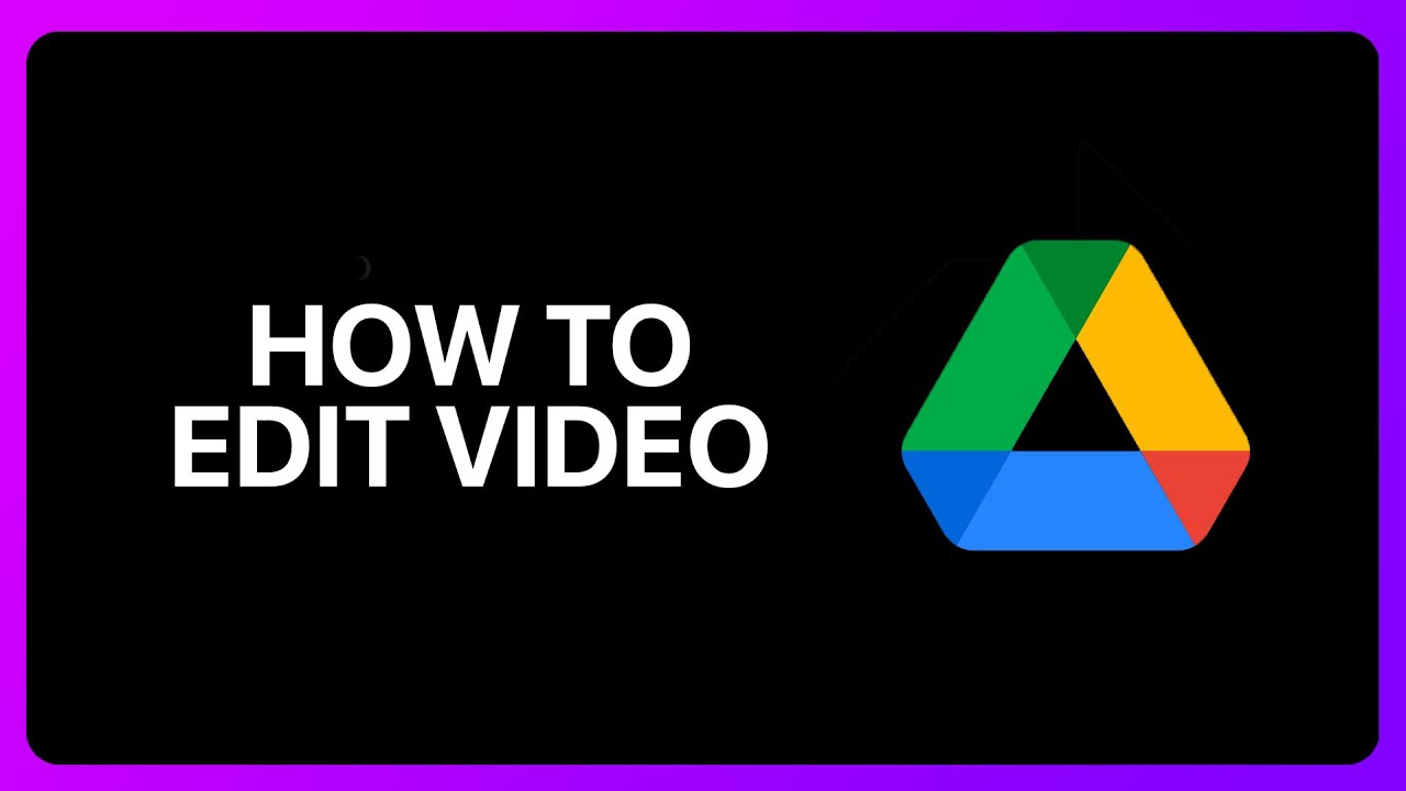 How To Edit Video In Google Drive tutorial - YouTube