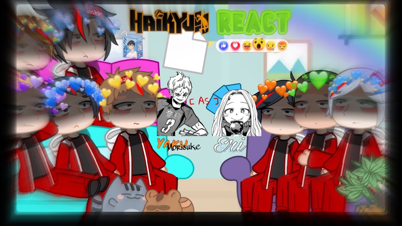 🌌 | Haikyuu reacts: Yaku as Eri | Haikyuu x MHA | Requested | !TW ...