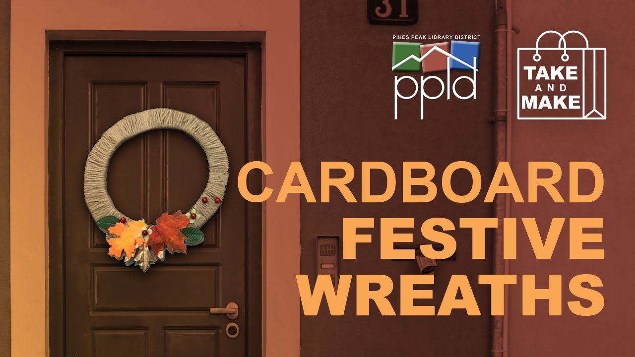 Adult Craft: Cardboard Festive Wreaths - YouTube