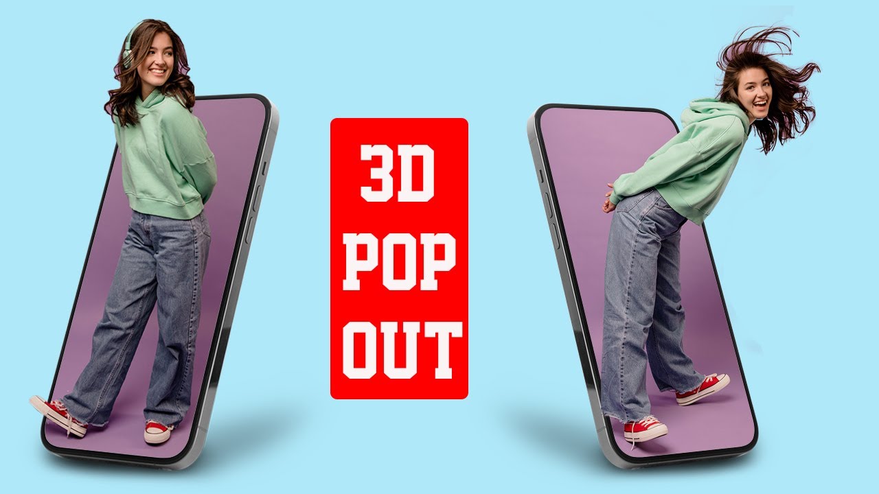 ফটোশপে 3D পপ আউট ইফেক্ট ,3D POP OUT EFFECT IN PHOTOSHOP ,HOW TO CREATE ...