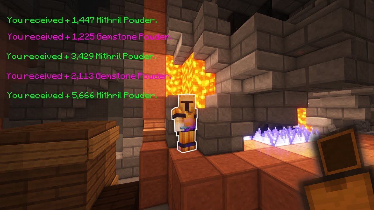 New Update 1 Hour Powder Mining! - Hypixel Skyblock - YouTube