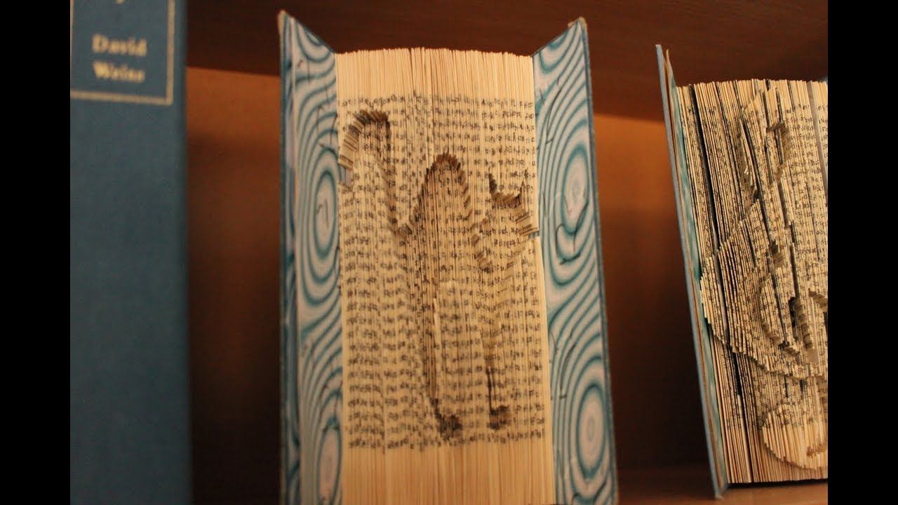 Part 2 of Book Folding Tutorial DIY - what to do with old books #2 ...