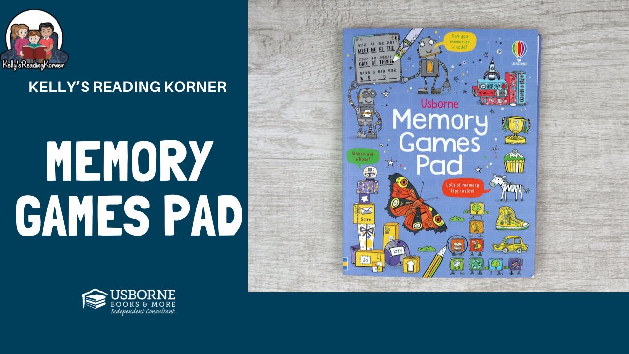 Usborne Books & More Spring 2021 New Titles: Memory Games Pad - YouTube