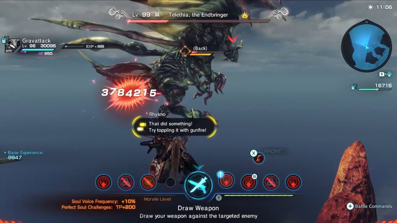 Telethia vs Zweiland-Q. One shot. Xenoblade X definitive edition skell ...