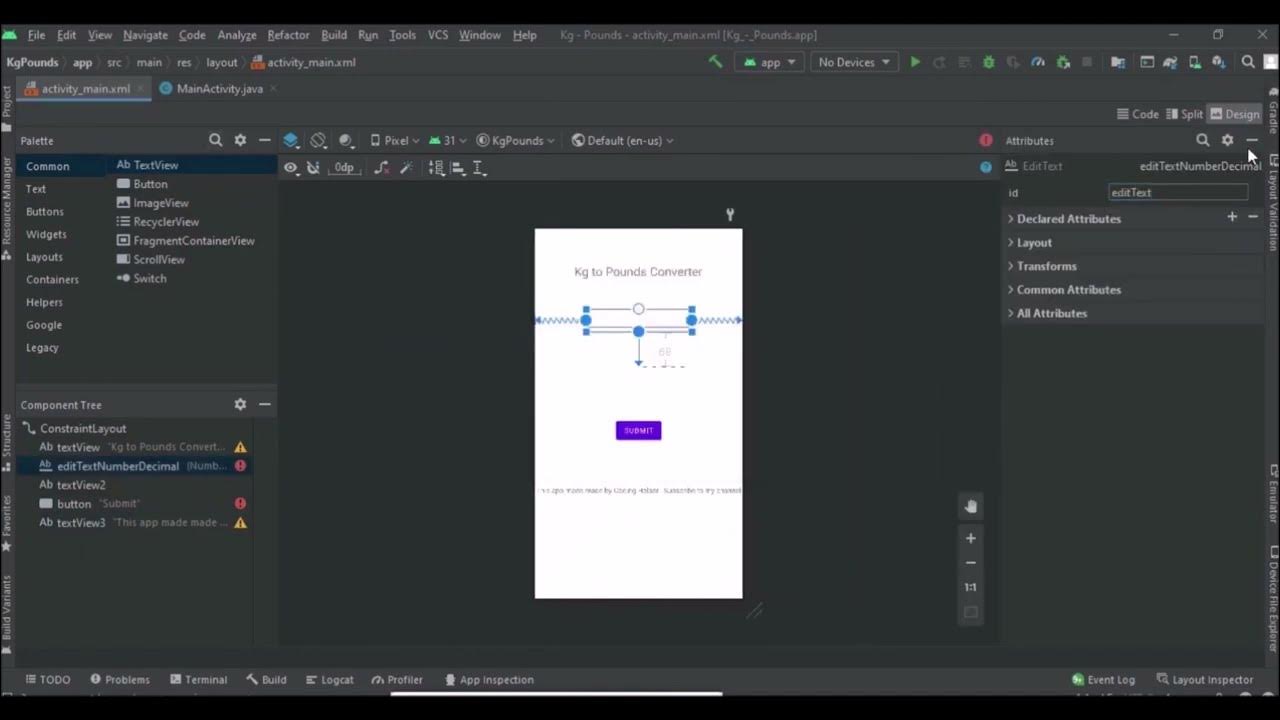 OIBSIP-Intern-Pinaki-UNIT-CONVERTER-APPLICATION-ANDROID-Task-1 - YouTube