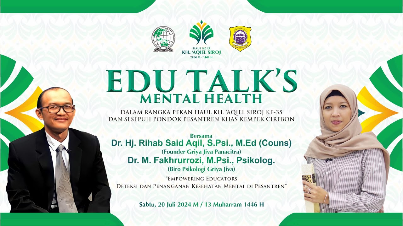🔴[LIVE] EDU TALK'S MENTAL HEALTH BERSAMA DR RIHAB SAID AQIL - PEKAN ...