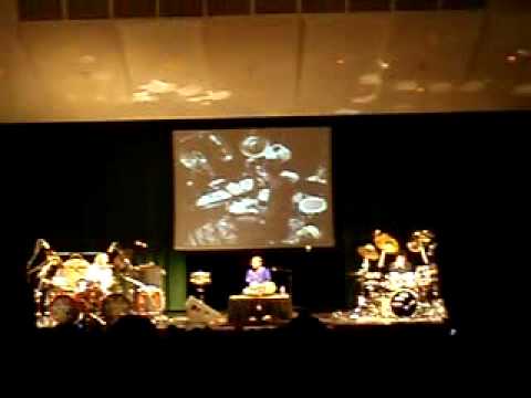 Aloke Dutta, Danny Carey, & Terry Bozzio perform @ drum clinic in ...