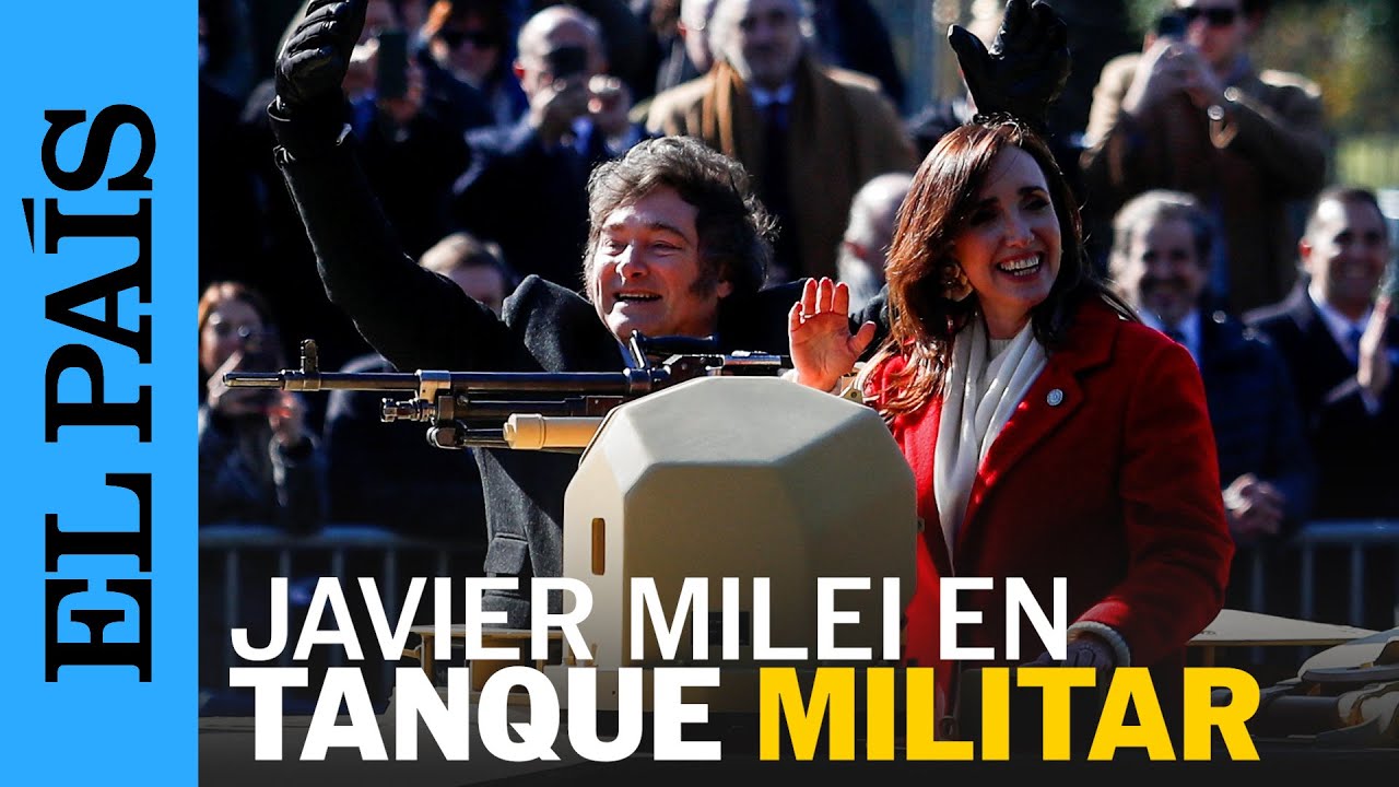 ARGENTINA | Javier Milei en tanque militar en desfile por el Día de la ...