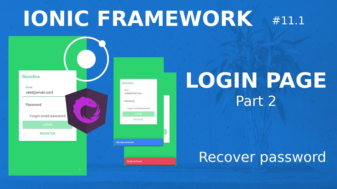 Ionic Tutorial Login Page Recover Password Functionality With Ngrx State Management 111 7884