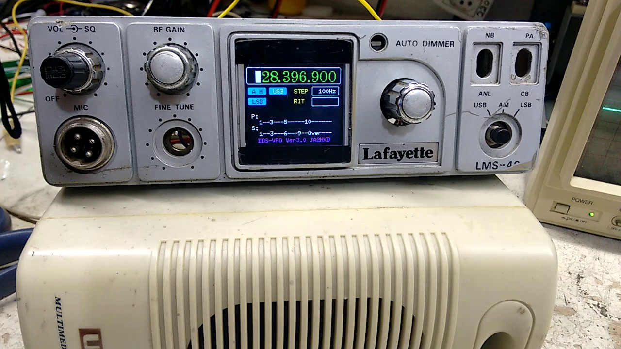 Testes com novo VFO DDS no lugar do PLL Lafayette LMS 40 - YouTube