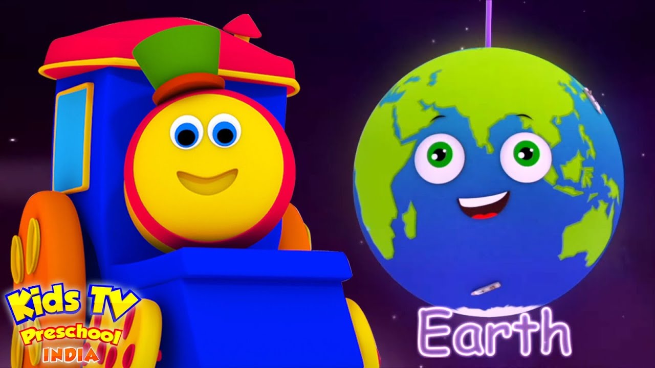 Planet Song, ग्रह गीत, Hindi Rhymes for Kids, Solar System Song with ...