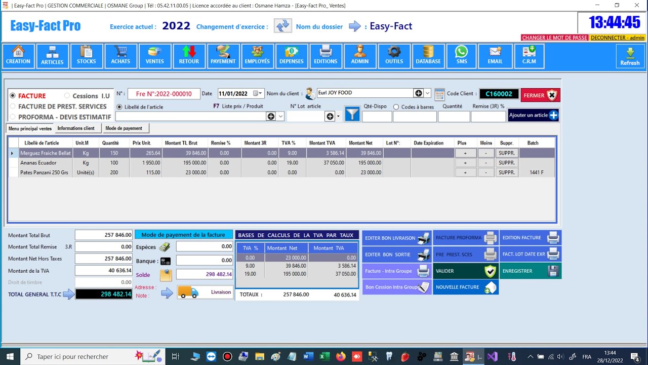Réouverture nouvel exercice - Logiciel Easy-Fact Pro - YouTube