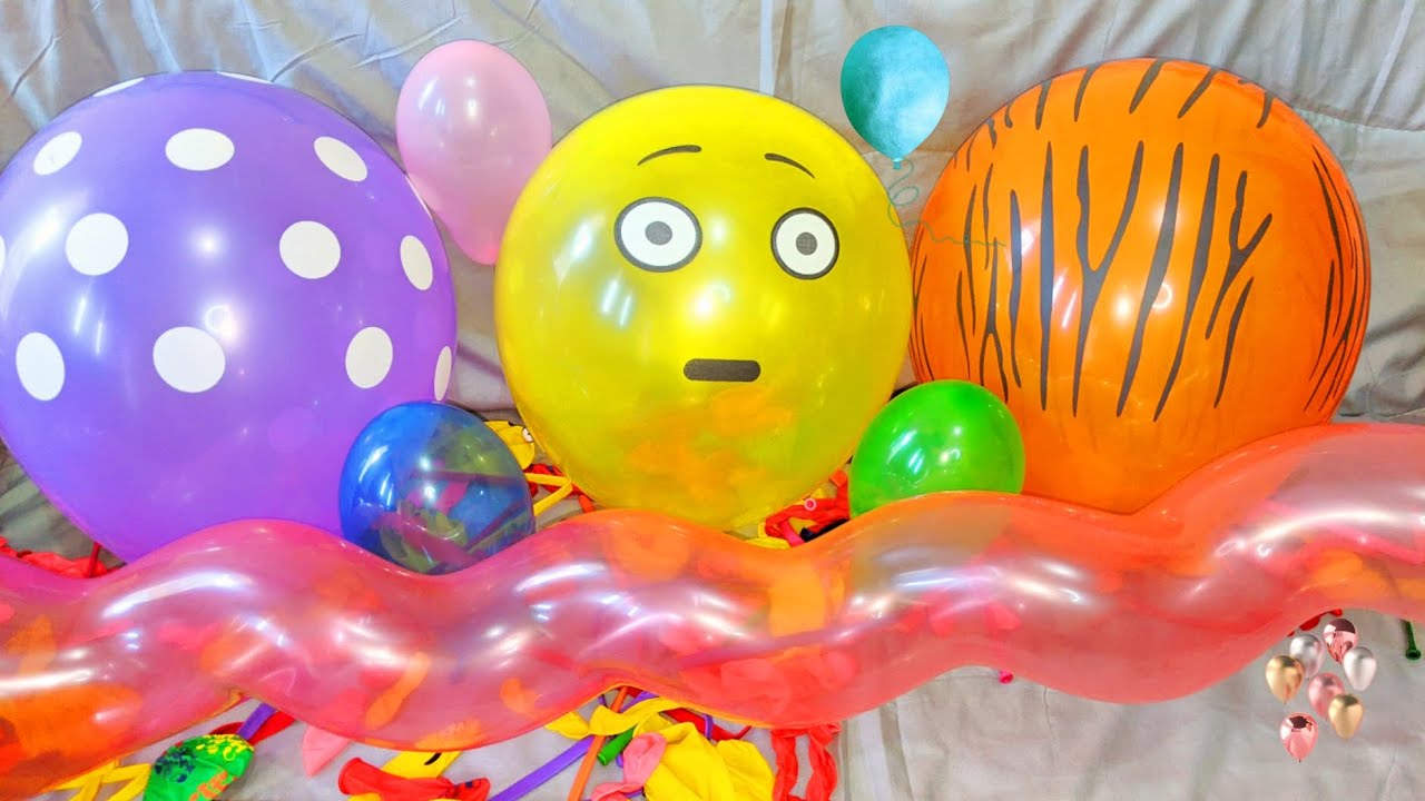 FUN COMPILATION BALLOONS POP! - YouTube