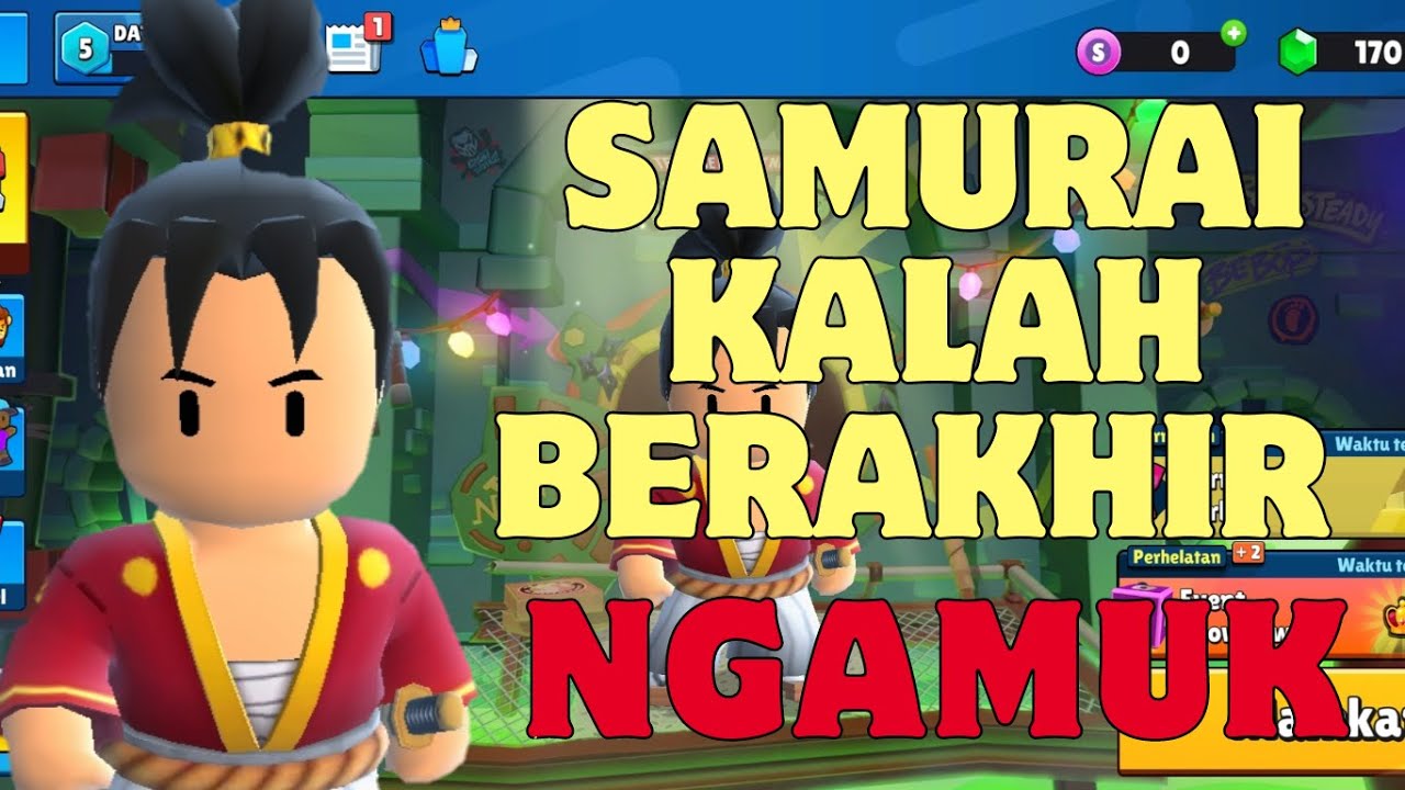 Stumble guys | android gameplay | gugurnya pejuang samurai - YouTube