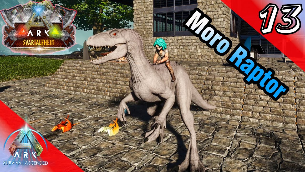 សាហាវដល់ថ្នាក់ហ្នឹងផង😍😍😍Taming Moro Raptor Ark ascended Svartalfheim ...