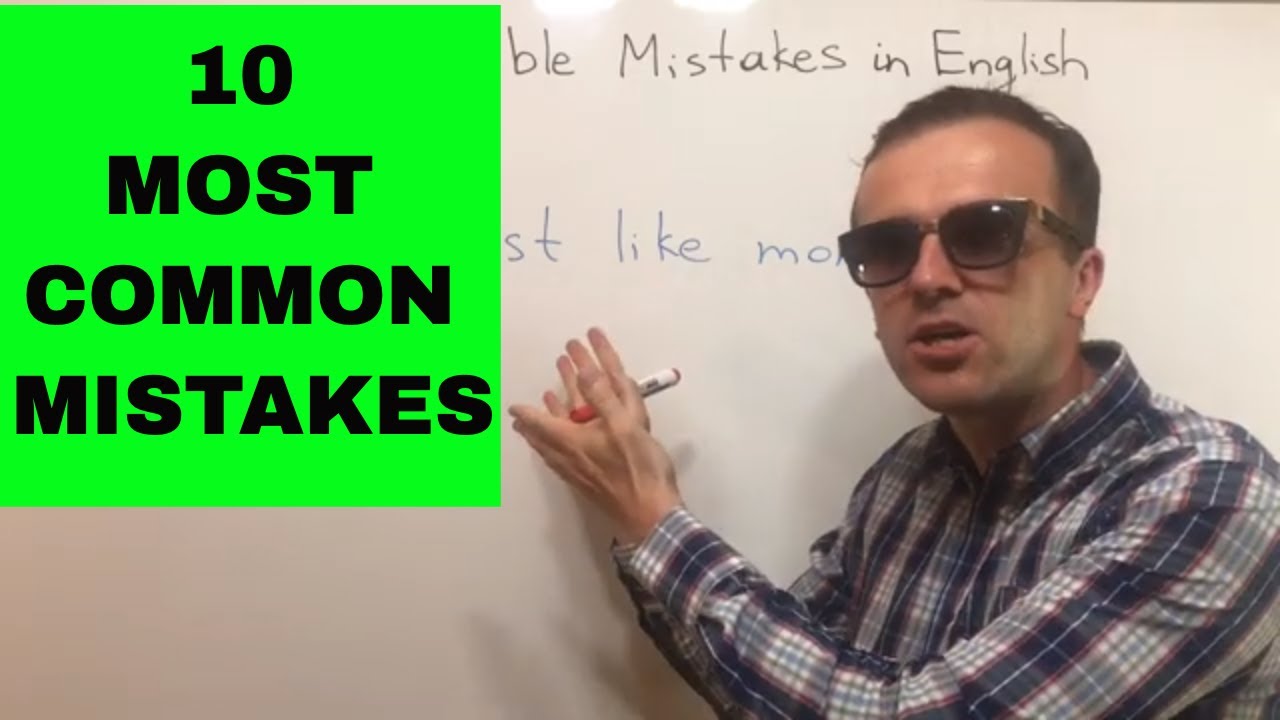 Top 10 'MOST COMMON MISTAKES' In 'English Language'. - YouTube