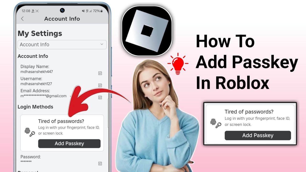 How to Add Passkey on Roblox (2024) | How To Set Up Passkey In Roblox ...