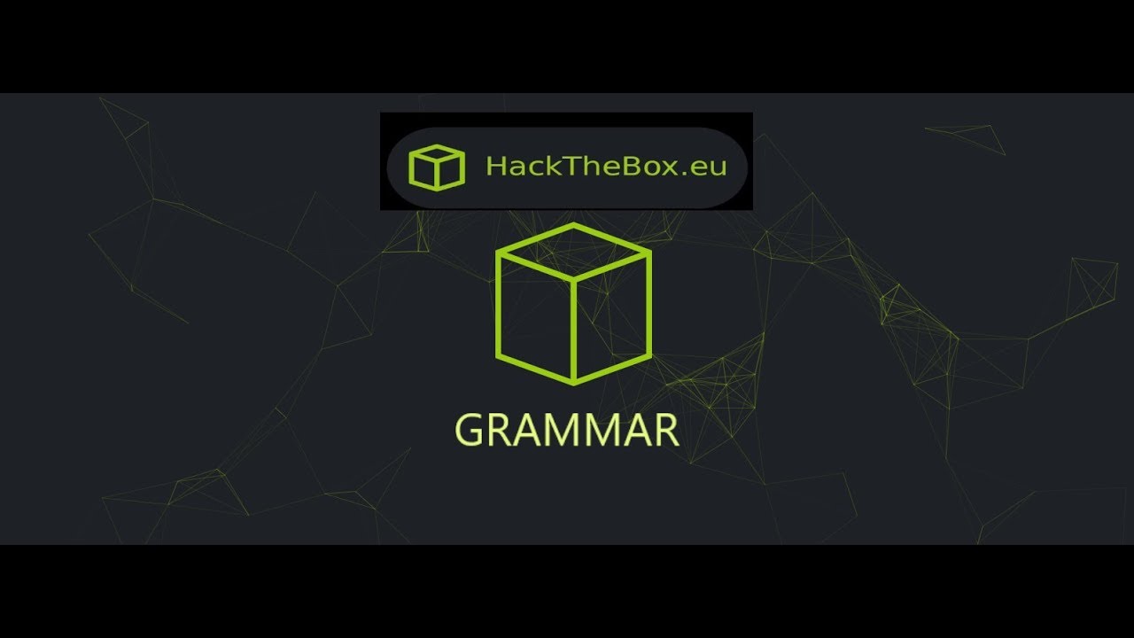 hackthebox web challenge Grammar - YouTube