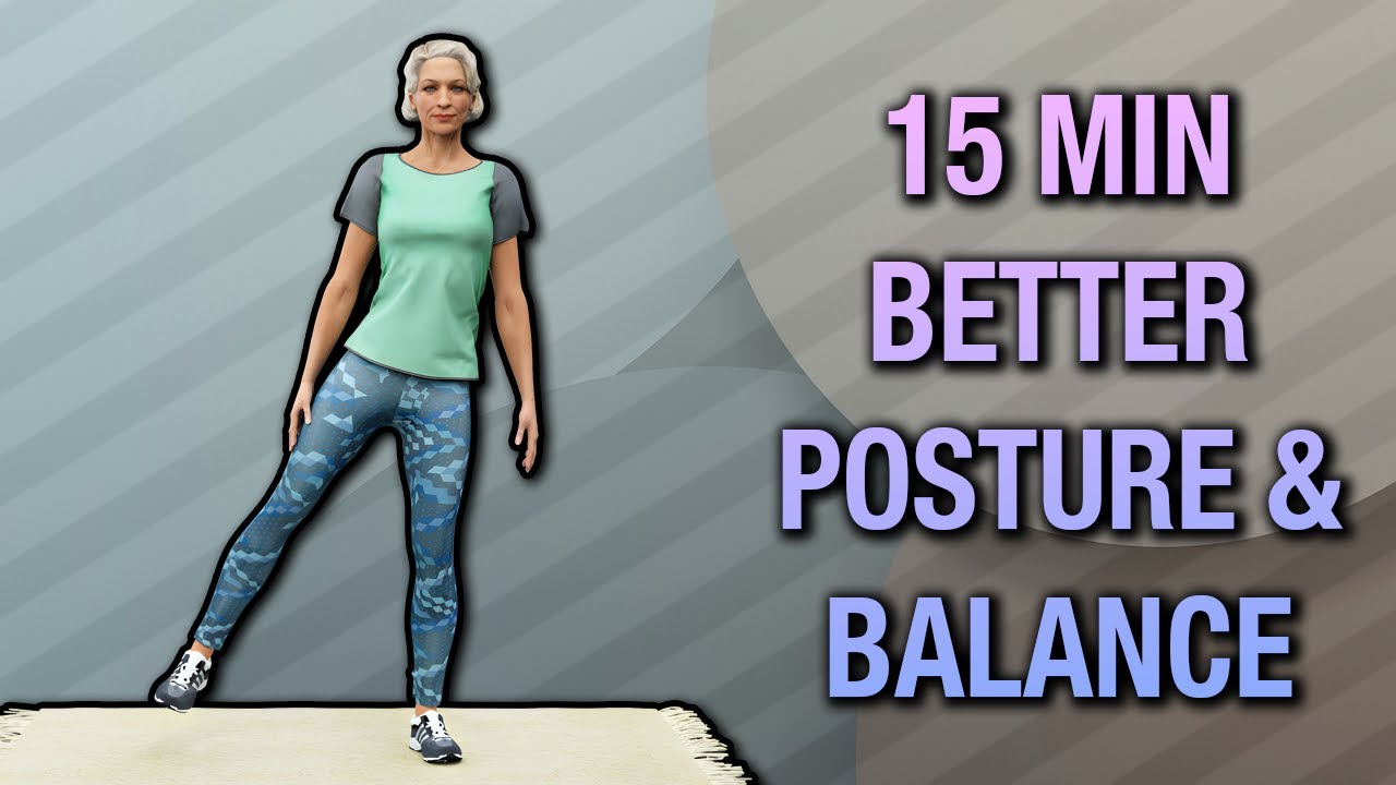 15 Min Core for Seniors: Better Posture & Balance - YouTube