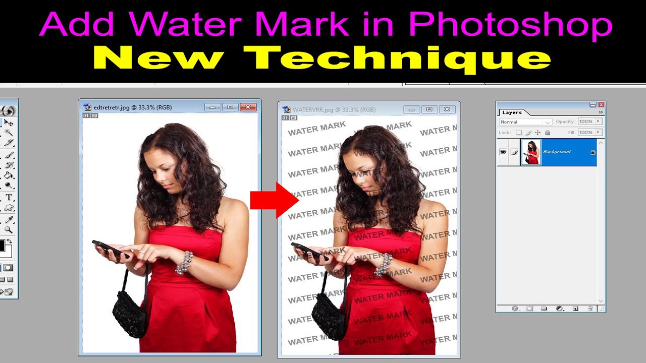 Only 10 % people know this technique to add watermark on photo in ...