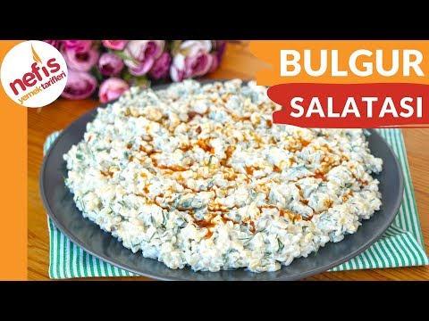 AZ MALZEME İLE BEREKETLİ Yoğurtlu Bulgur Salatası - Nefis Yemek Tarifleri