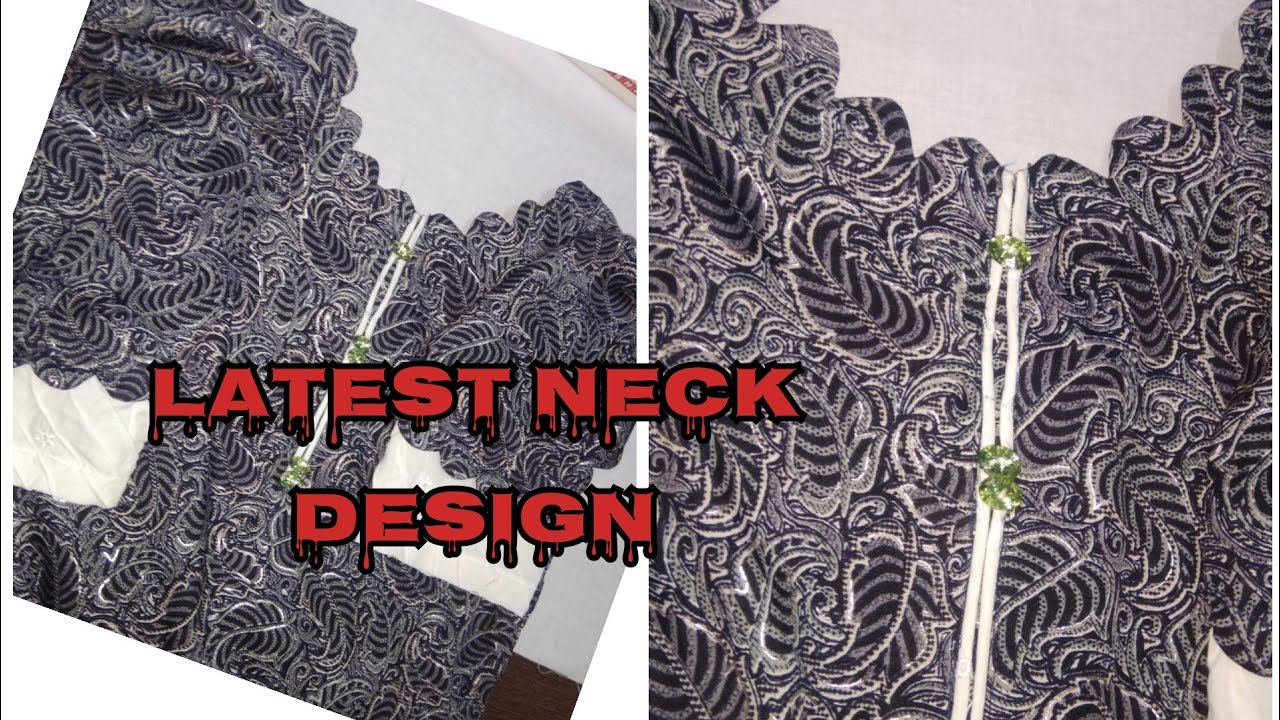 Most Beautiful Neck Design | Easy And Latest Neck Design - YouTube