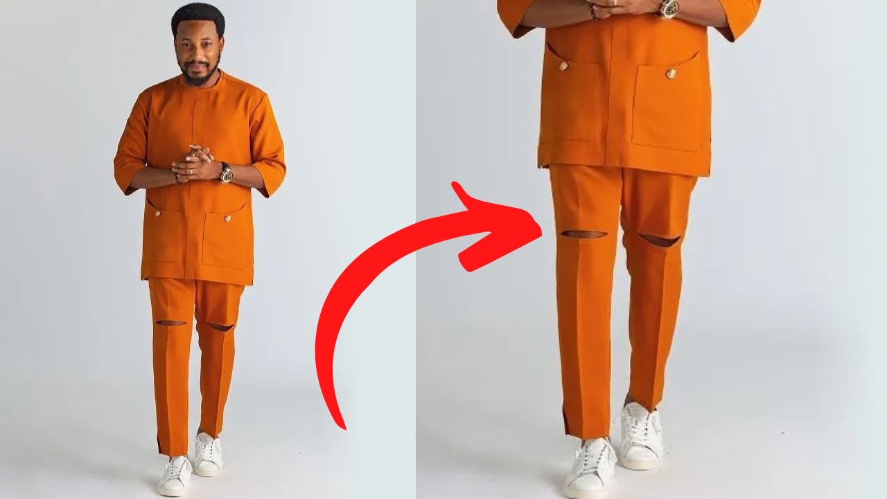 Trouser rag design cutting and sewing step by step - YouTube