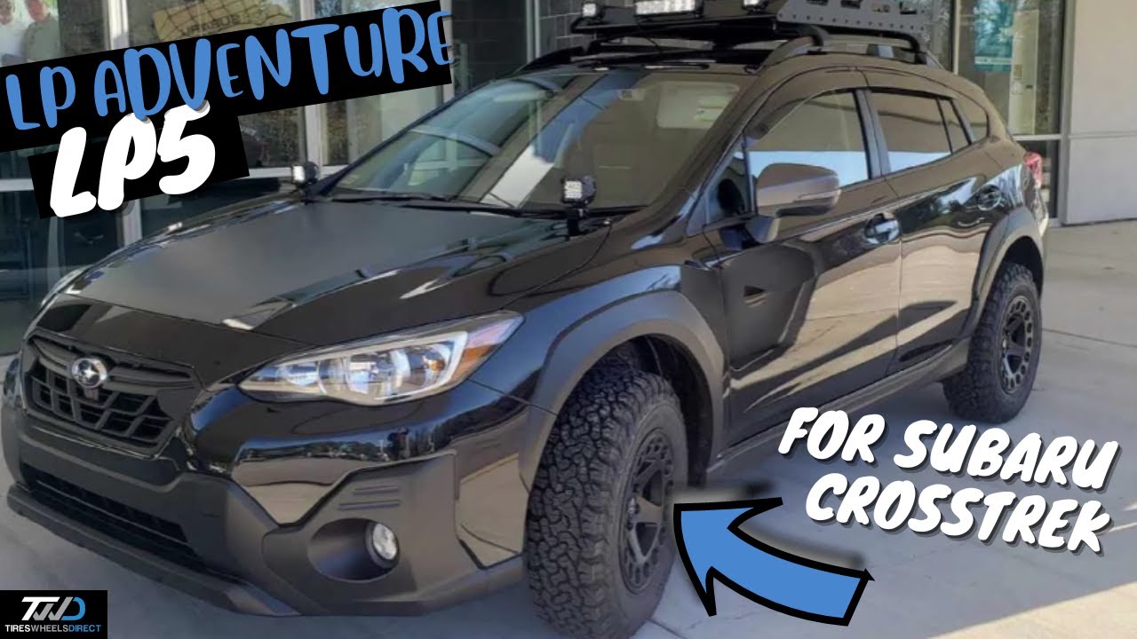 Subaru Crosstrek - 15"x7" LP Aventure Style LP5 Wheels Fitment - YouTube