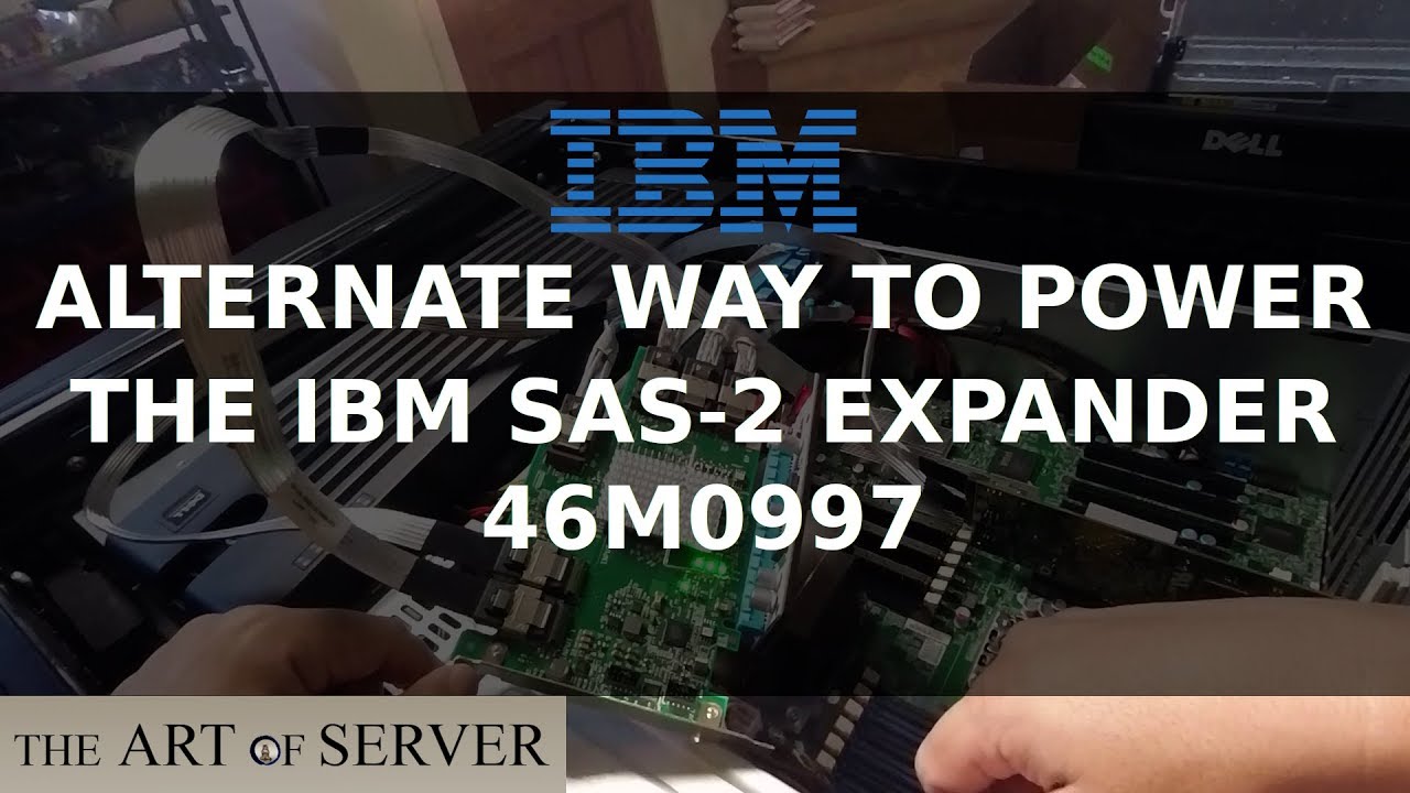Alternate way to power the IBM SAS2 expander 46M0997 - YouTube