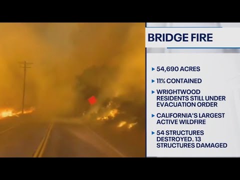 Bridge Fire reaches 11% containment - YouTube