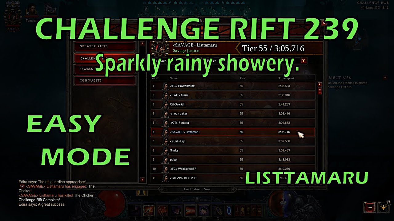 Challenge Rift 239 Easy Mode NA - YouTube