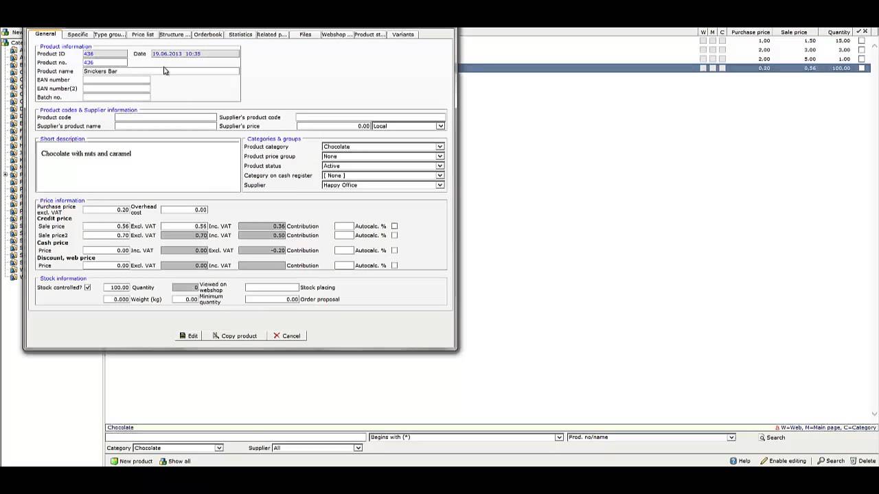 24SevenOffice How to create a product - YouTube